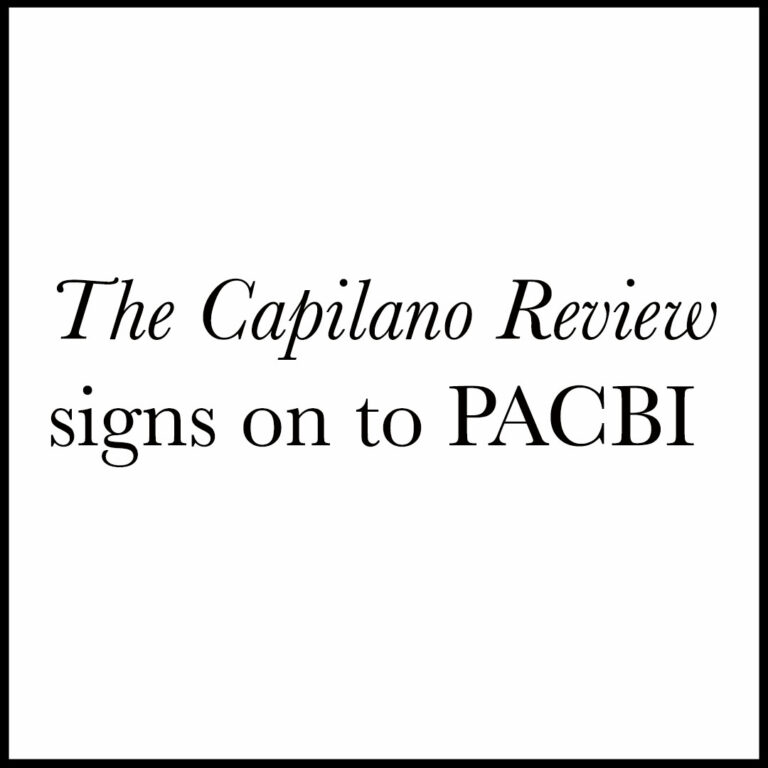 The Capilano Review signs on to PACBI • The Capilano Review